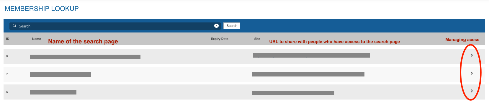 DPC - View Only Membership Search Page Management – Uplifter Inc.